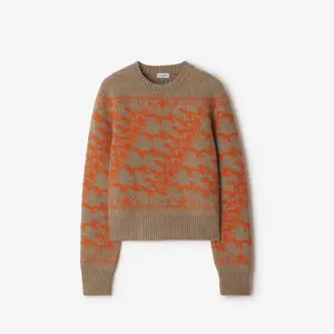 Burberry Cropped Fox Wool Sweater