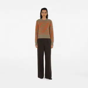 Burberry Cropped Fox Wool Sweater