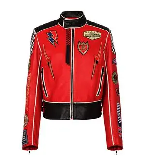 Balmain Leather Motorcycle Jacket