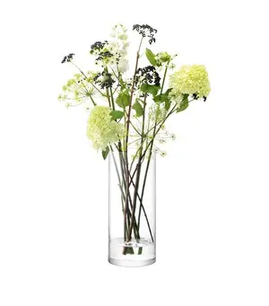 LSA INTERNATIONAL Tall Glass Column Vase - Clear