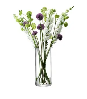 LSA INTERNATIONAL Tall Glass Column Vase - Clear