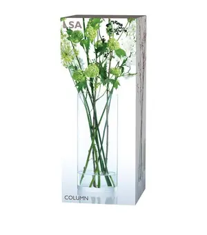 LSA INTERNATIONAL Tall Glass Column Vase - Clear