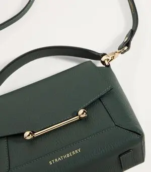 Strathberry Leather Mosaic Nano Top-handle Bag