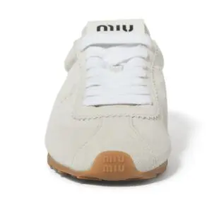 Miu Miu Plume Suede Sneakers