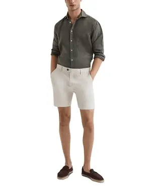REISS Wicket Casual Shorts - Chalk