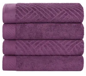 SUPERIOR Egyptian Cotton Jacquard-solid Bath To Wel Set