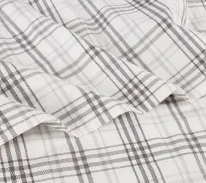SUPERIOR Plaid Flannel Cotton Deep Pocket Sheet Set, Full