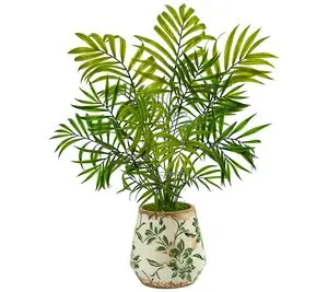 NEARLY NATURAL 18' Mini Areca Palm Artificial P Lant - One-color
