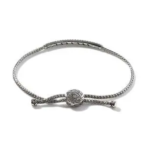 John Hardy Classic Chain Pull Through Pavé Station Bracelet