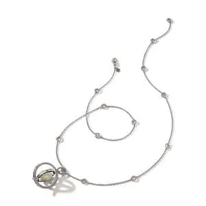 John Hardy Moon Door Necklace With Pave
