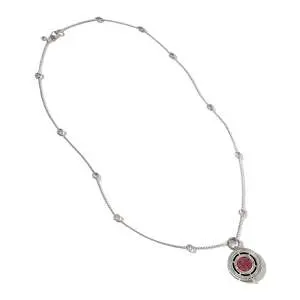 John Hardy Moon Door Necklace With Pave Detail