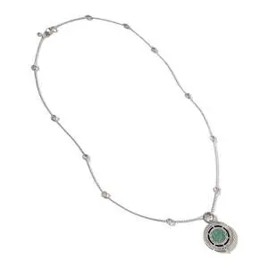 John Hardy Pavé Emerald Necklace