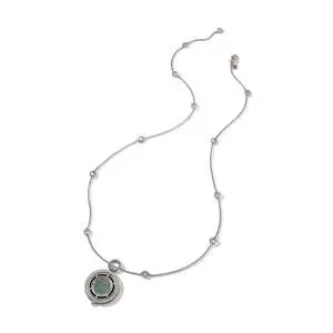 John Hardy Pavé Emerald Necklace
