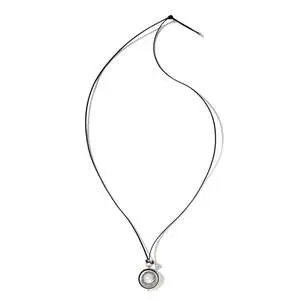 John Hardy Moon Door Necklace Leather, Pearl