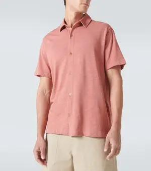 Frescobol Carioca Russo Cotton Shirt - Orange