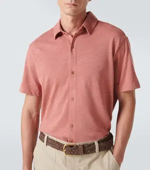 Frescobol Carioca Russo Cotton Shirt - Orange