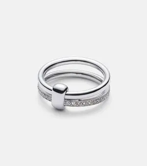 Pomellato Together 18kt White Gold Ring With Diamonds - Silver