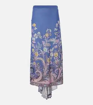 Etro Printed Asymmetric Maxi Skirt