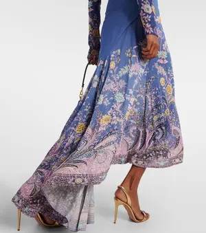 Etro Printed Asymmetric Maxi Skirt
