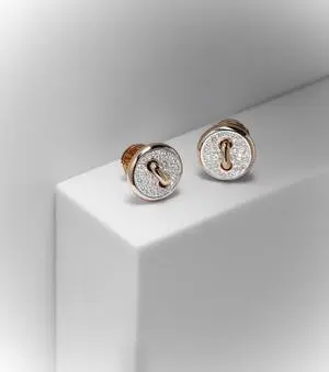 Pomellato Pom Pom Dot 18kt Rose Gold & Diamond Earrings - Metallic