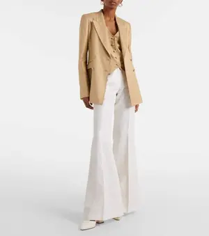 Gabriela Hearst Rhein High-rise Flared Pants - White