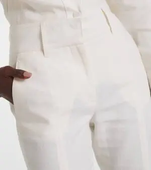 Gabriela Hearst Rhein High-rise Flared Pants - White
