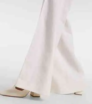 Gabriela Hearst Rhein High-rise Flared Pants - White
