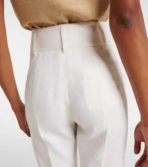 Gabriela Hearst Rhein High-rise Flared Pants - White