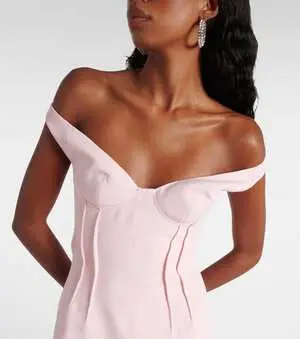David Koma Off-shoulder Mini Dress - Pink