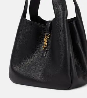 Saint Laurent Le 5 À 7 Bea Leather Tote Bag - Black