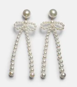 Sophie Bille Brahe Rosette De Perles Drop Earrings