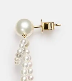 Sophie Bille Brahe Rosette De Perles Drop Earrings