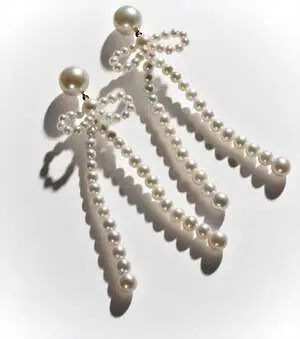 Sophie Bille Brahe Rosette De Perles Drop Earrings