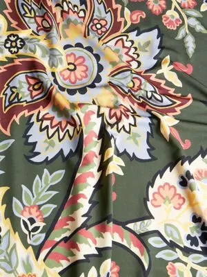 Etro Abstract Print Dress - Green