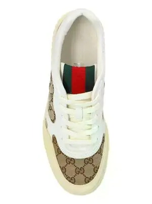 Gucci Re-web Panelled Sneakers - White