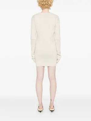 LEMAIRE Detachable-sleeve Dress - Neutrals