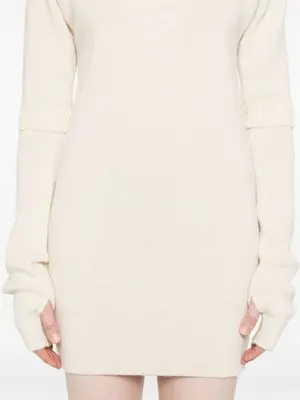 LEMAIRE Detachable-sleeve Dress - Neutrals
