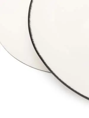ANN DEMEULEMEESTER Contrasting-edge Porcelain Plates