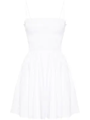 Matteau Spaghetti Strap Square Neck Mini Dress - White