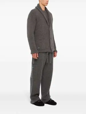Alanui Ribbed Cashmere-silk Cardigan - Grey