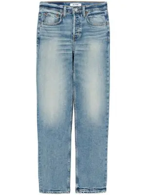 RE/DONE Mid-rise Straight-leg Jeans - Blue