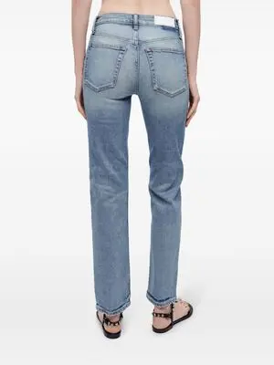 RE/DONE Mid-rise Straight-leg Jeans