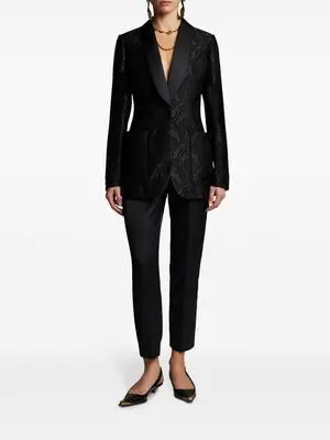 Etro Silk Jacquard Blazer - Black