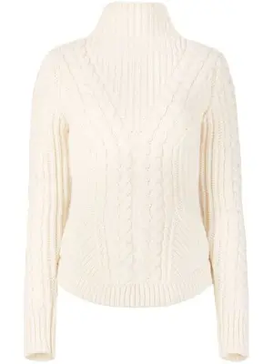 Nina Ricci Cable-knit Wool-blend Jumper