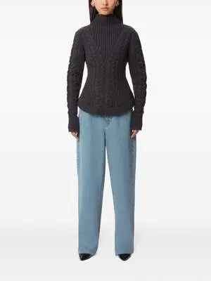 Nina Ricci Cable-knit Wool-blend Jumper
