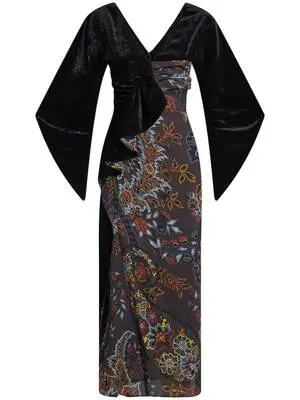 Etro Paisley Print Midi Dress