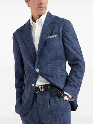 Brunello Cucinelli Buttoned Flap Pocket Blazer