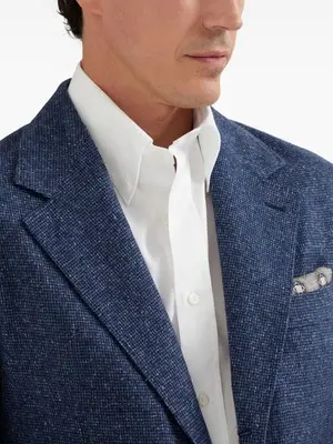 Brunello Cucinelli Buttoned Flap Pocket Blazer