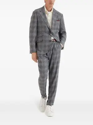 Brunello Cucinelli Check Pattern Blazer