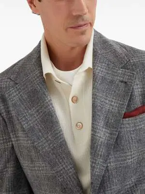 Brunello Cucinelli Check Pattern Blazer